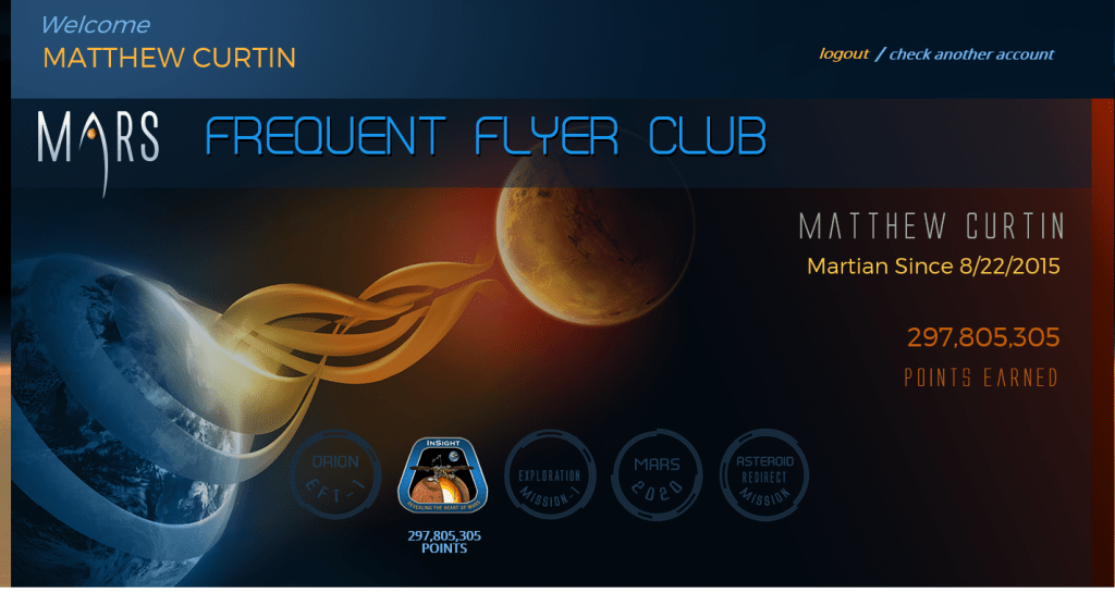 NASA – Frequent Flyer – Mateo de Colón